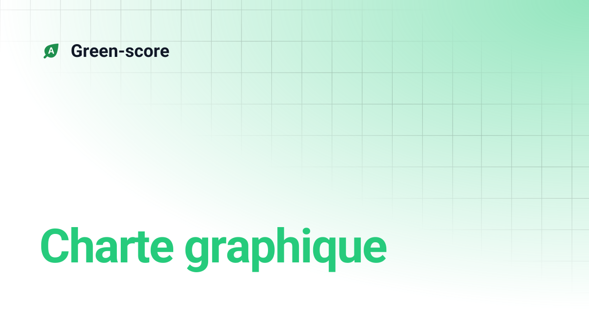 Charte graphique | Green-score